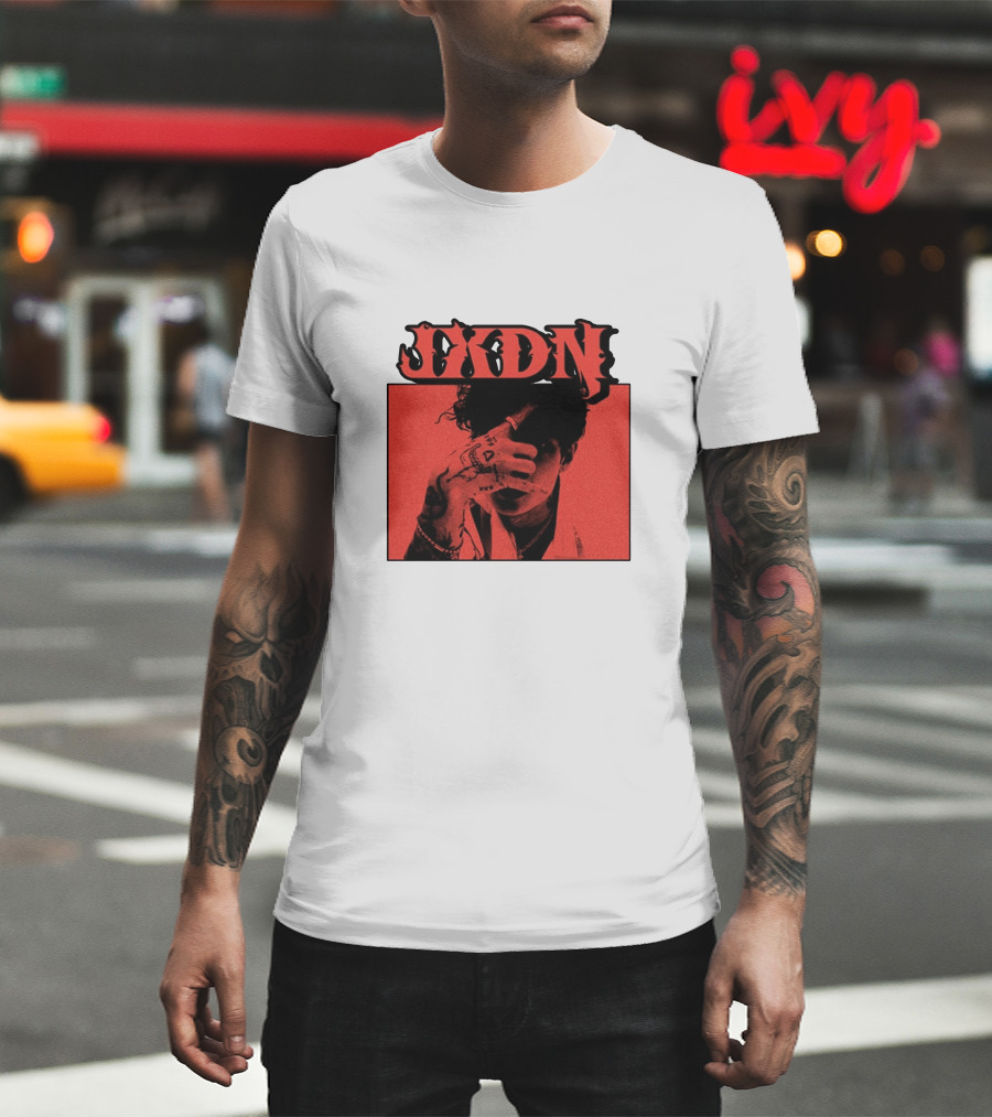 JXDN Photo Red Image With Hand Gesture T-Shirt