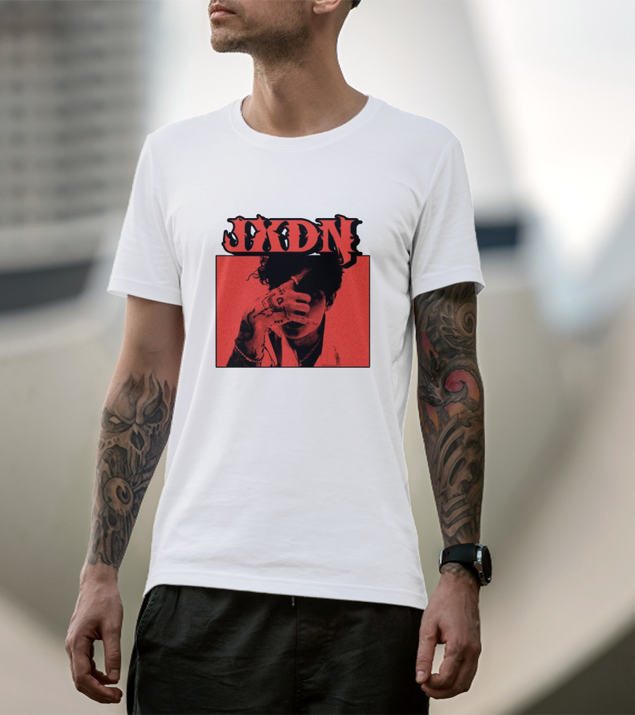 JXDN Photo Red Image With Hand Gesture T-Shirt
