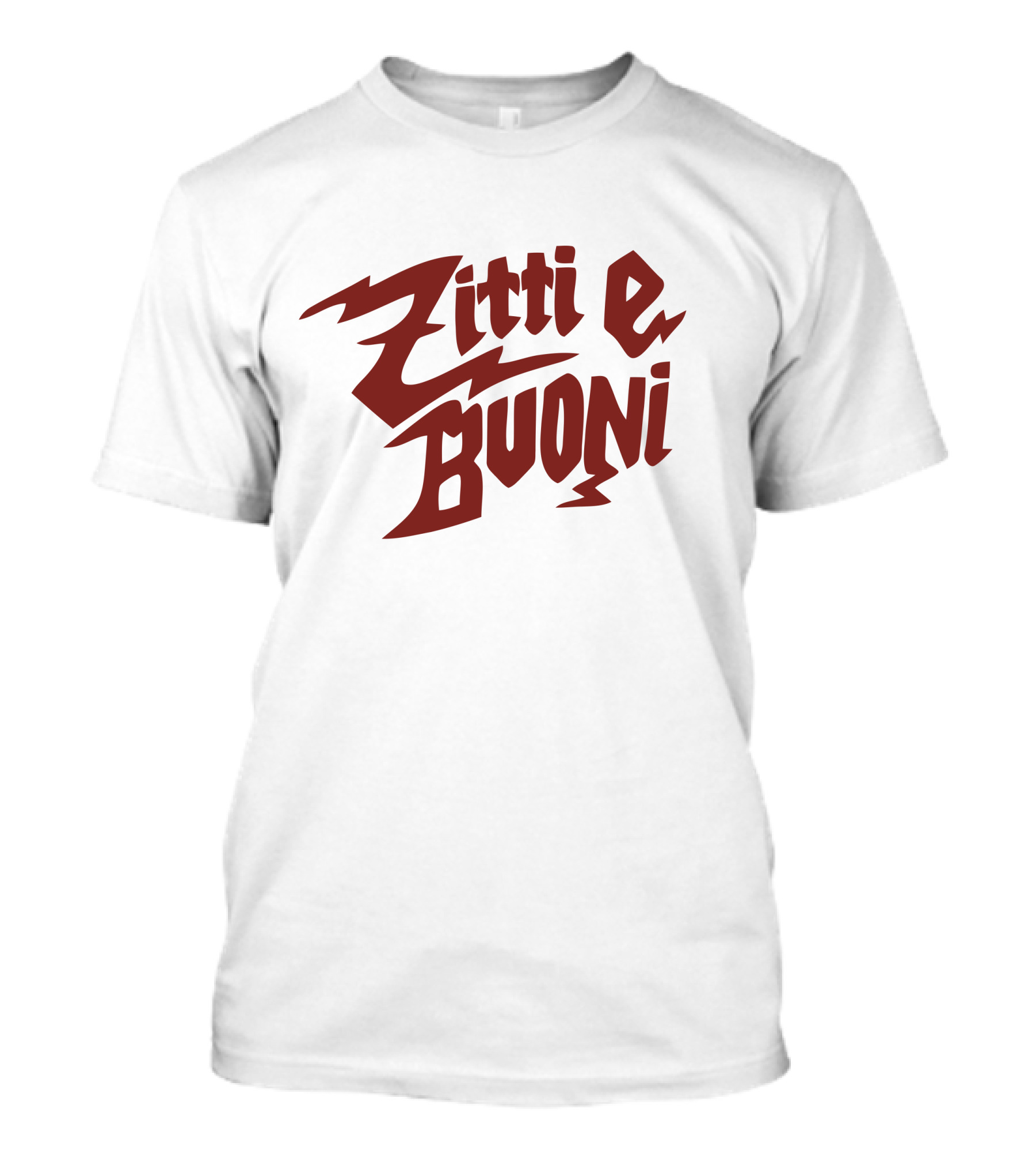 Maneskin Fan Merch Zitti E Buoni Bold Typography T-Shirt