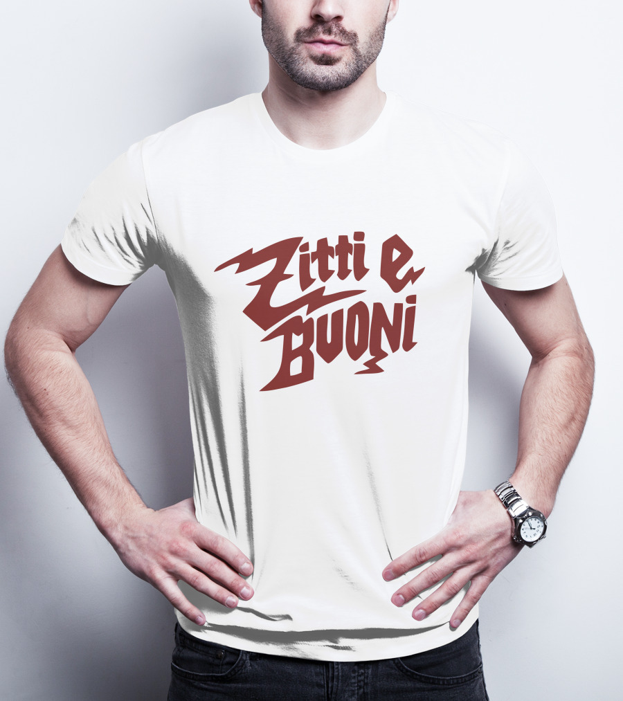 Zitti E Buoni Eurovision Måneskin Song Title Design Italy T-Shirt