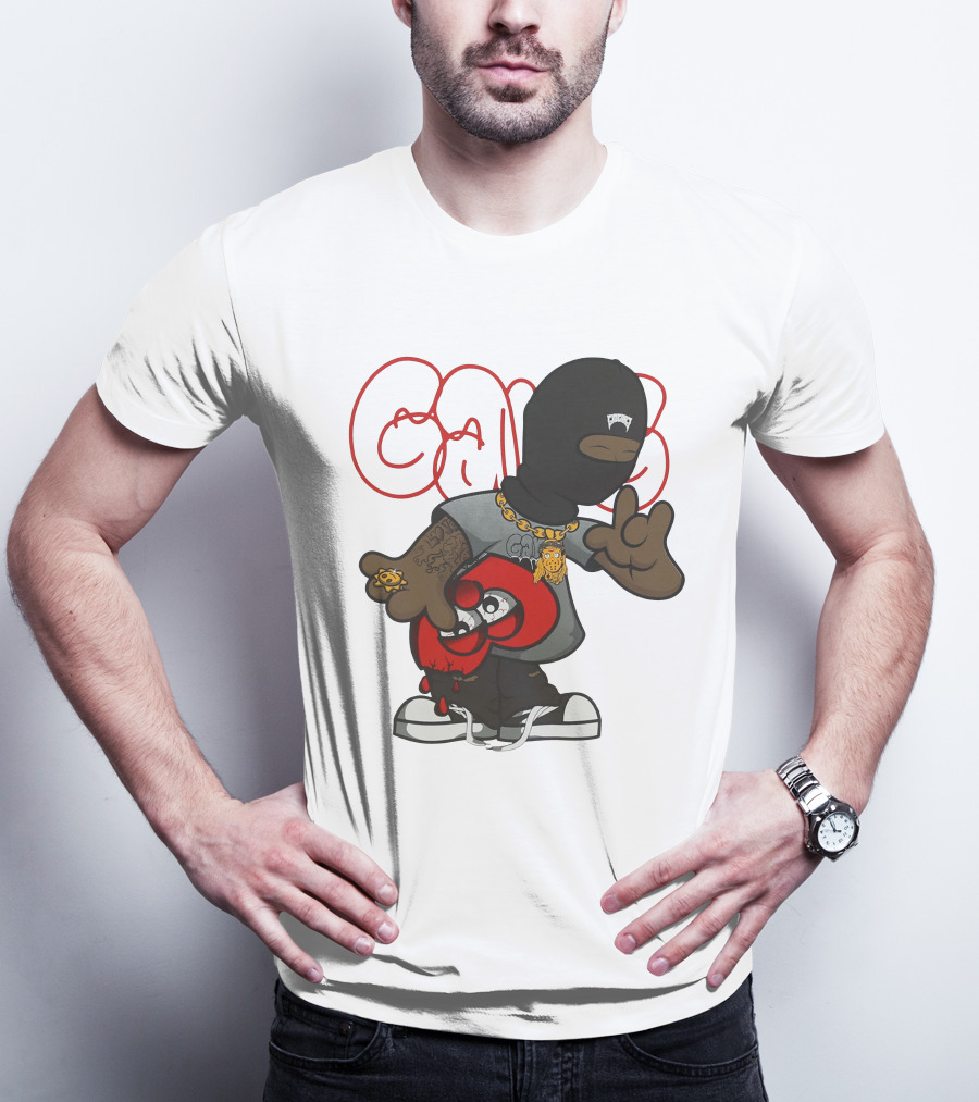 Glo Gang Character With Tattoo And Sneaker T-Shirt