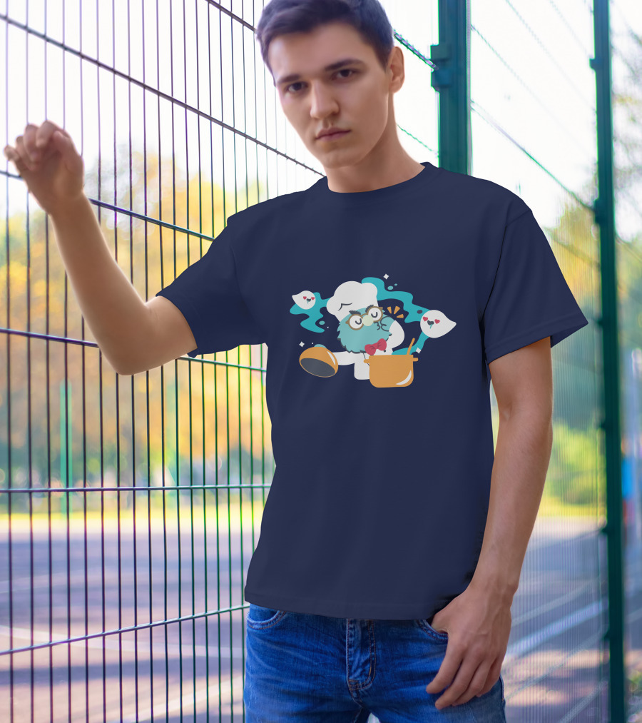 Er Merch Chef's Kiss Cute Cooking Owl With Hearts T-Shirt