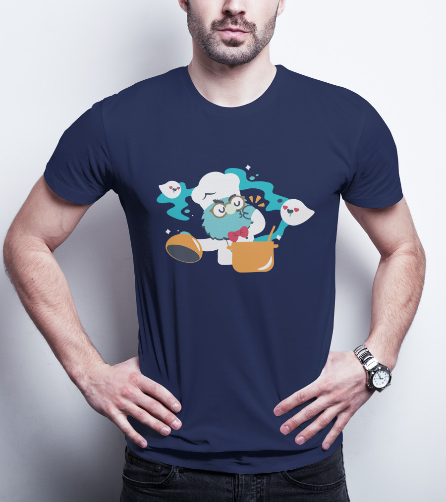 Er Merch Chef's Kiss Cute Cooking Owl With Hearts T-Shirt