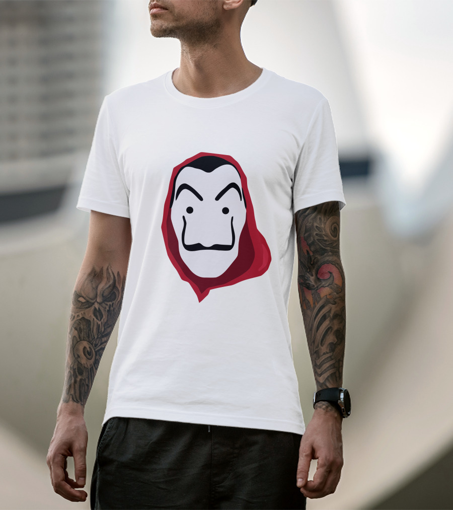 La Casa De Papel Money Heist Salvador Dalí Mask Red T-Shirt