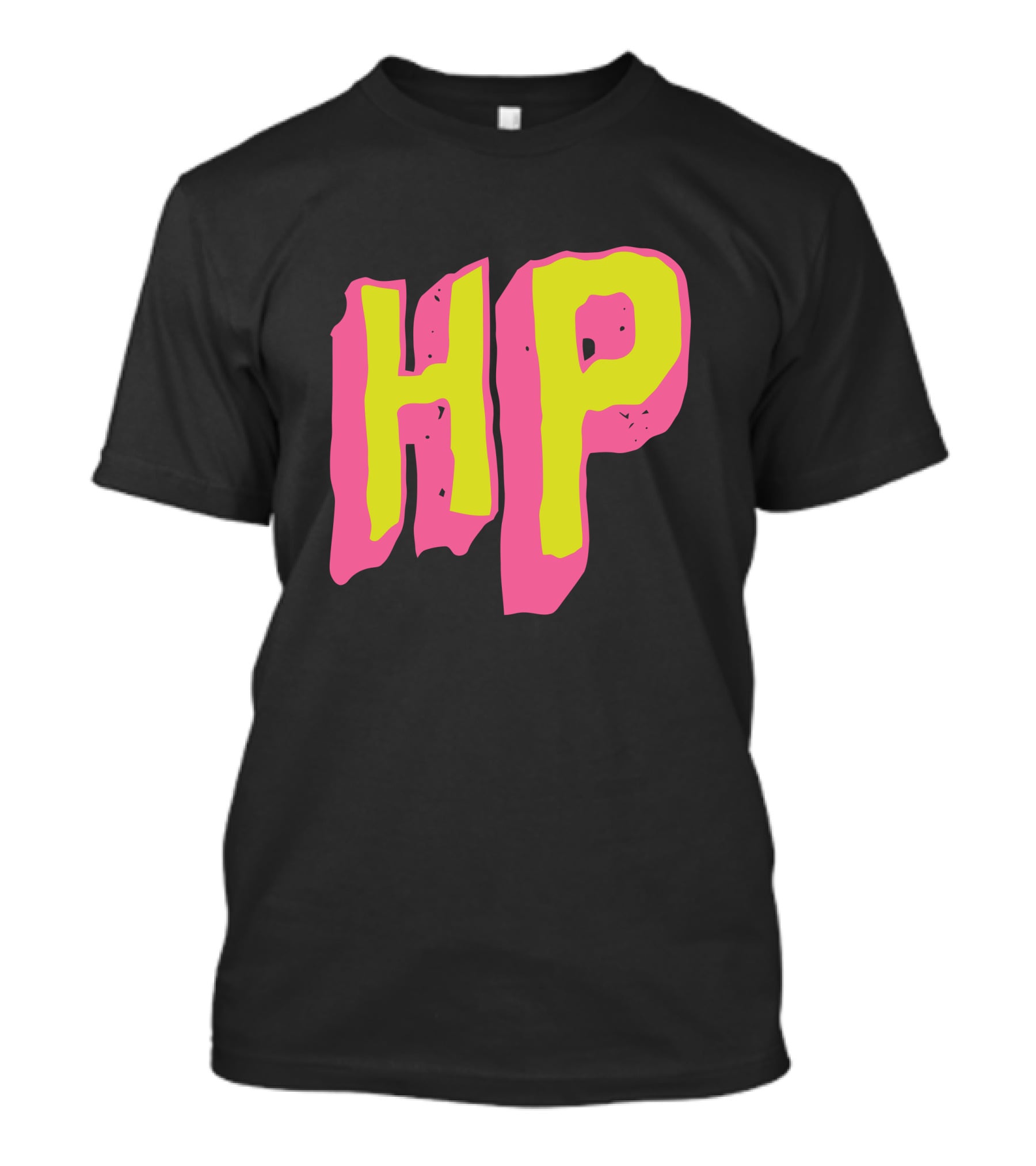 HP Text Pink And Yellow T-Shirt