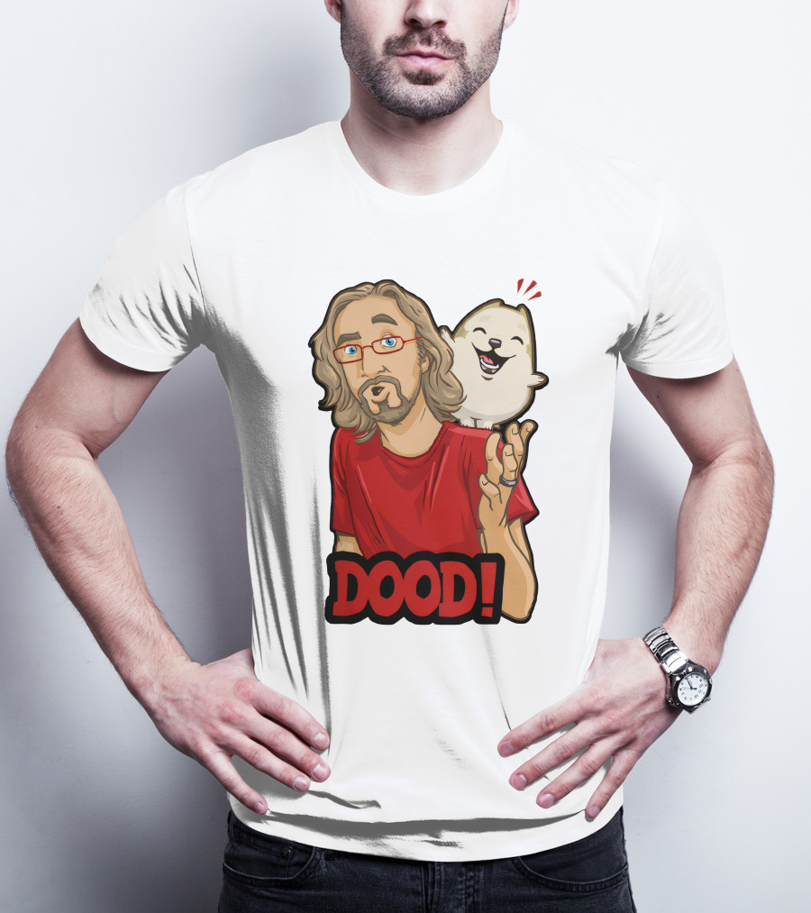 Maximilian Dood Merchandise Featuring Animated Character And Iconic Dood T-Shirt