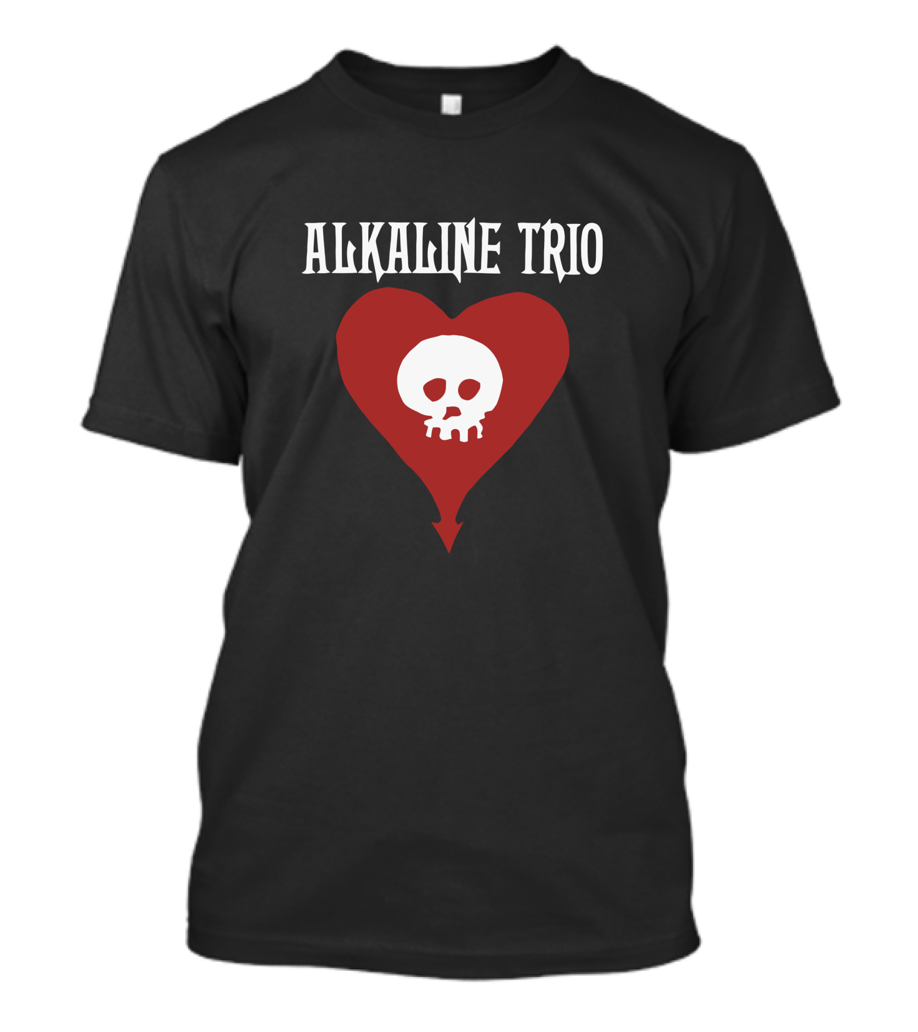 Alkaline Trio Heartskull KingsRoadMerch Red Heart Skull T-Shirt