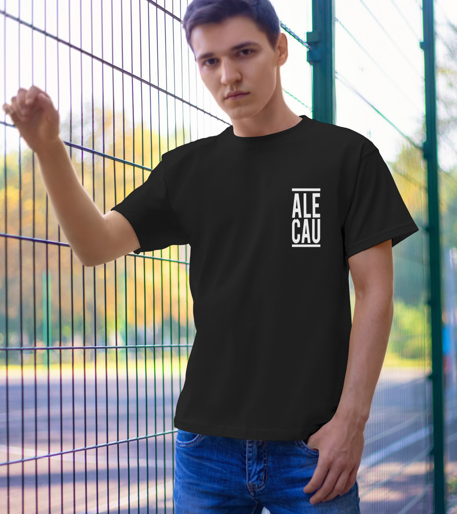 ALECAU Minimalist Text T-Shirt