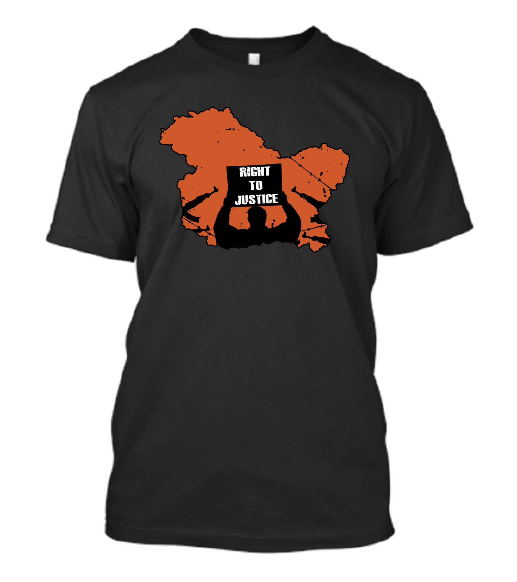 Genocide The Kashmir Files Right To Justice Map Protest Akshay Dhanak T-Shirt