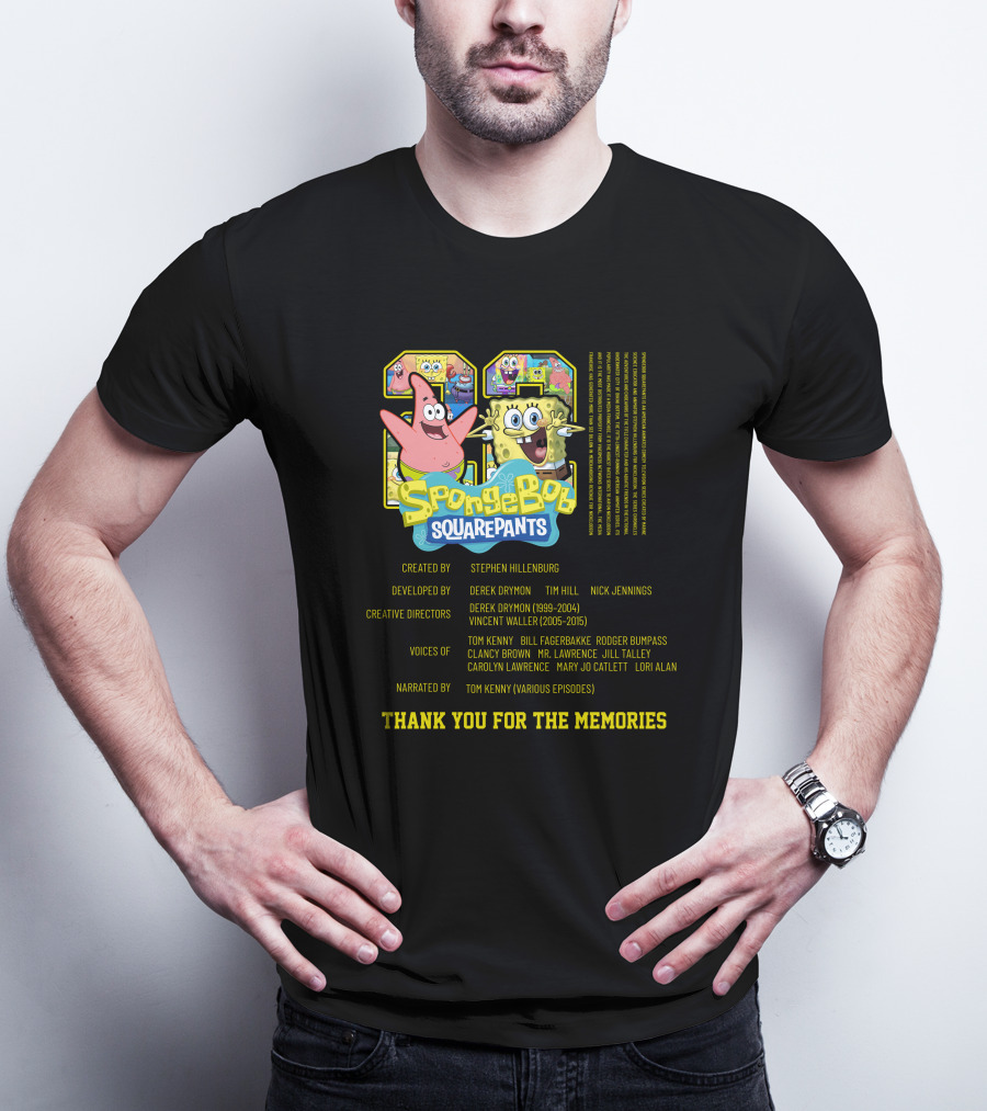 SpongeBob SquarePants Thank You For The Memories 1999-2015 Steven Hillenburg T-Shirt