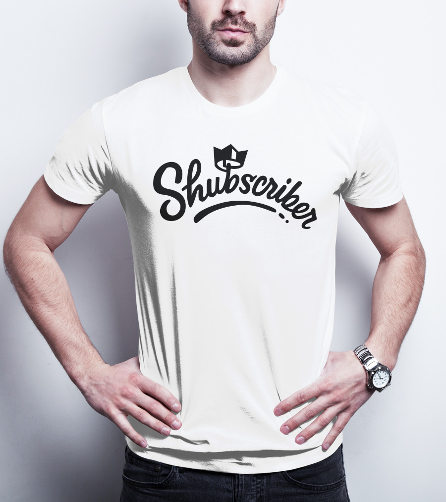Shubscriber Crown Logo Design Shubble Merch T-Shirt