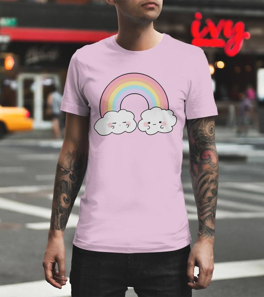 It's Akeila Merch Pastel Rainbow With Clouds T-Shirt