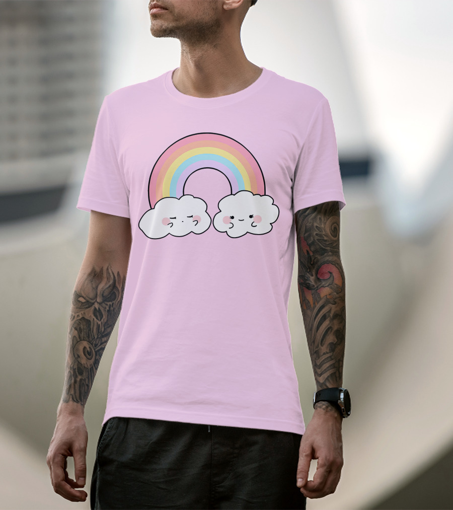 It's Akeila Merch Pastel Rainbow With Clouds T-Shirt