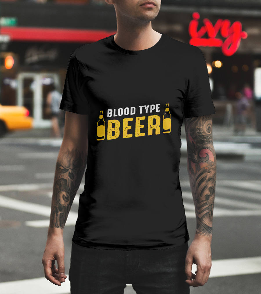 Blood Type Beer Bottles T-Shirt