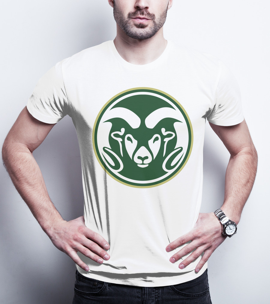 Colorado State Rams Logo Green Circle Emblem T-Shirt