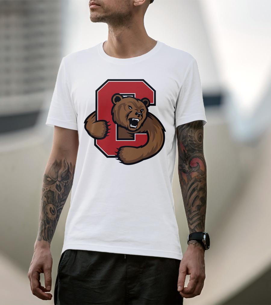 Cornell Big Red Bear Logo C T-Shirt
