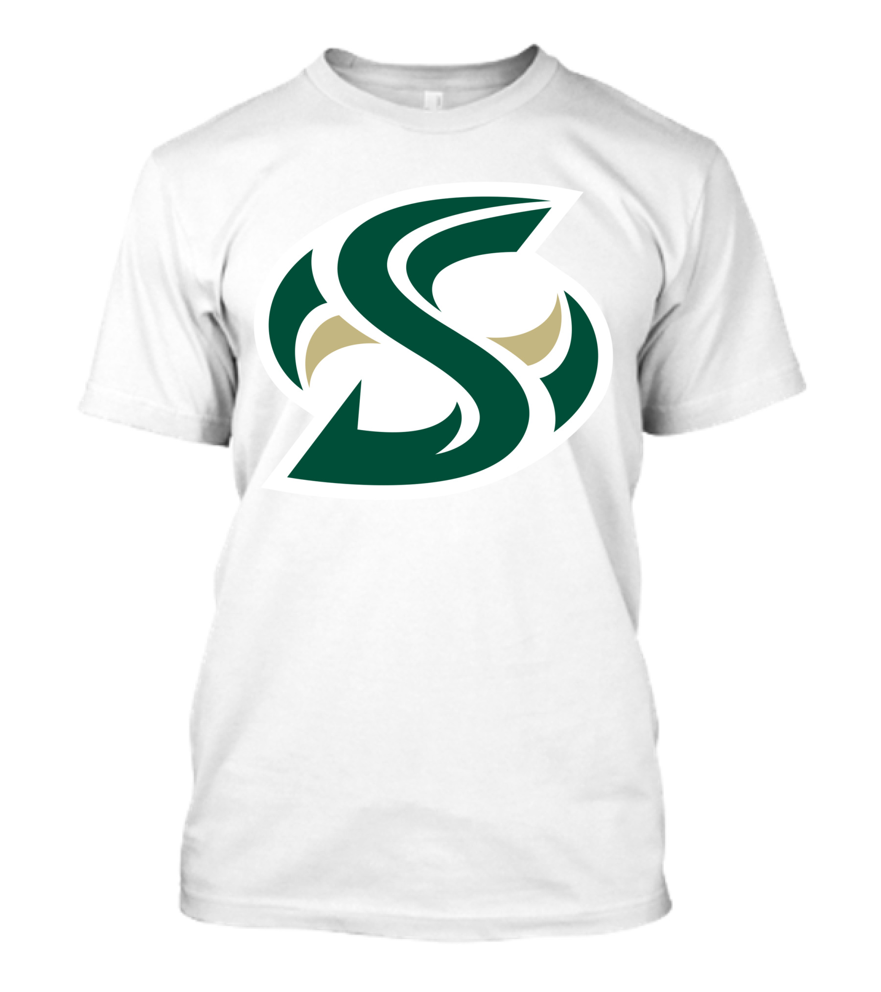 Sacramento State Hornets Logo Green Gold S T-Shirt