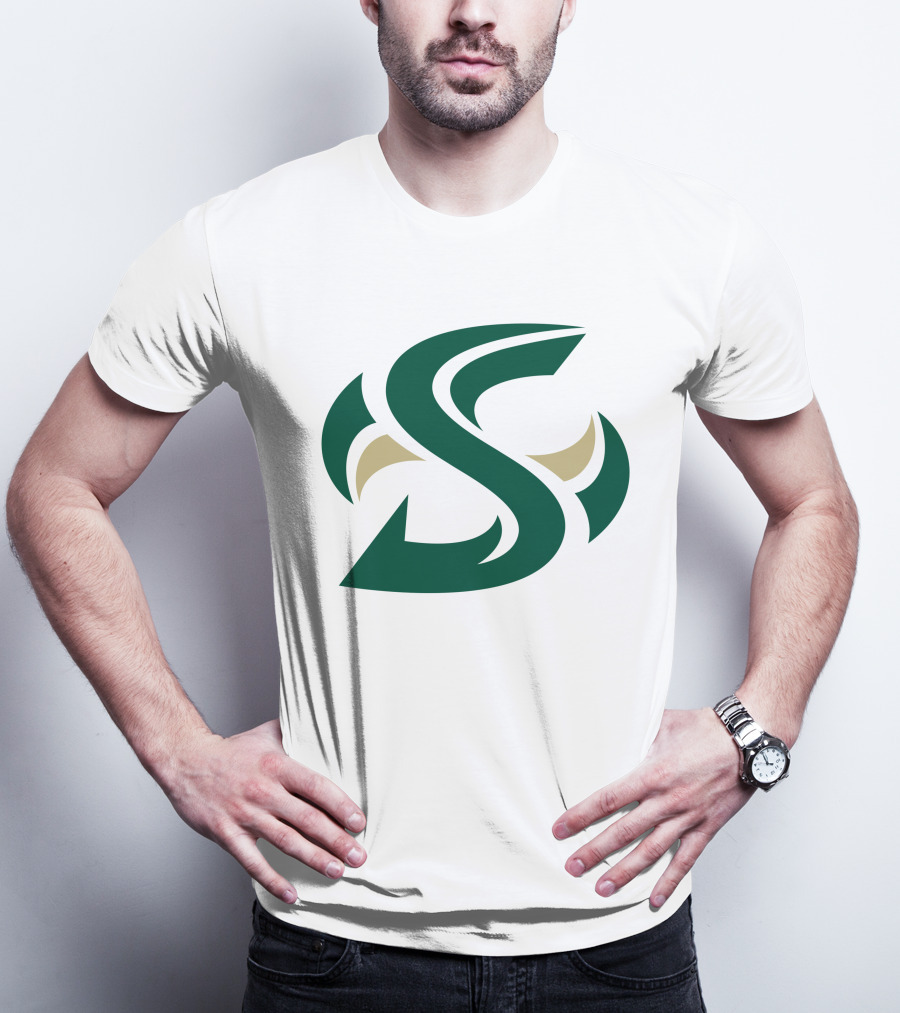 Sacramento State Hornets Logo Green Gold S T-Shirt