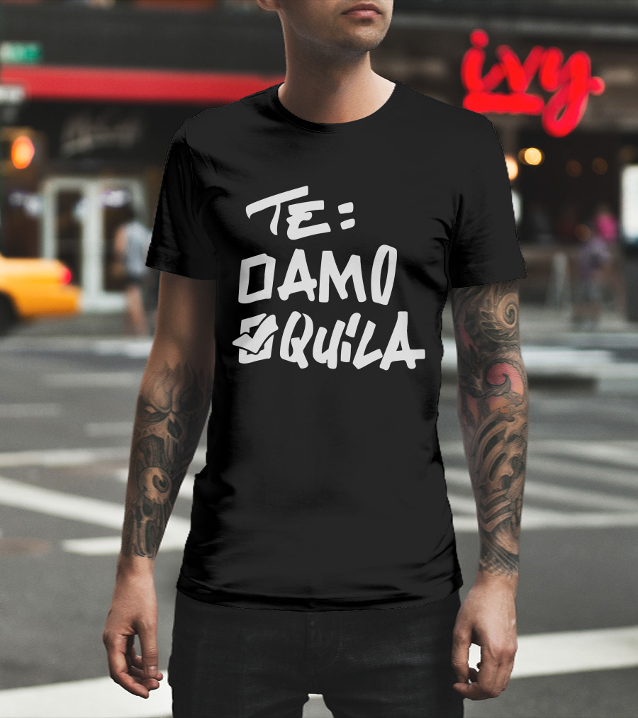 Te Amo Tequila Checked Box T-Shirt