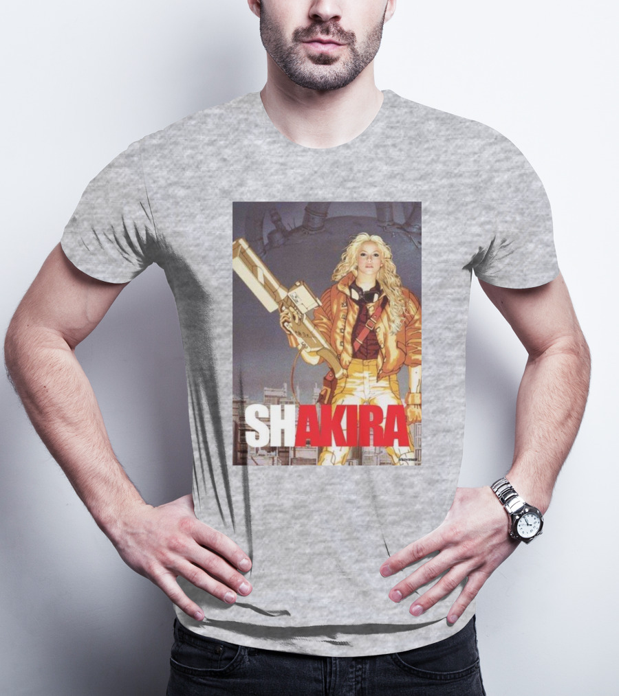 SHAKIRA AKIRA Manga Fusion With Bold Heroic T-Shirt