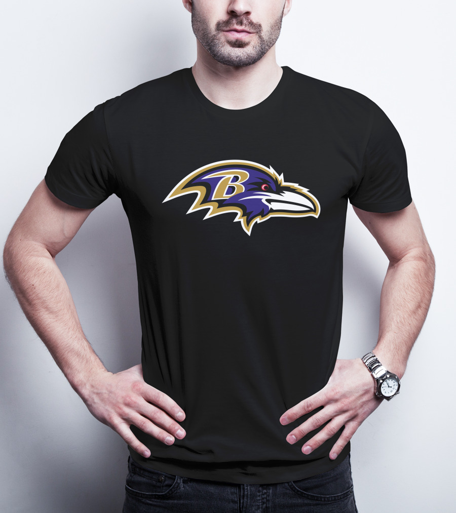 Baltimore Ravens Logo With Stylized B T-Shirt