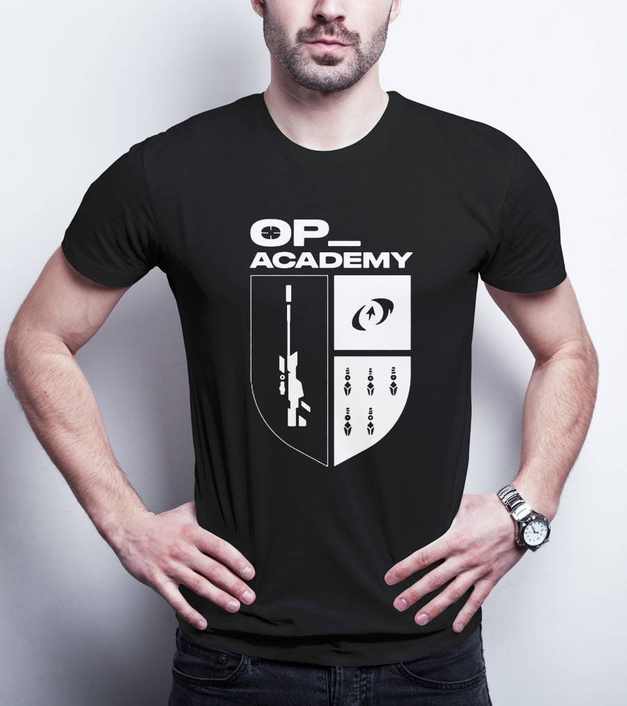 Cdnthe3rd Merch Op Academy Sniper Shield Tactical Icons T-Shirt
