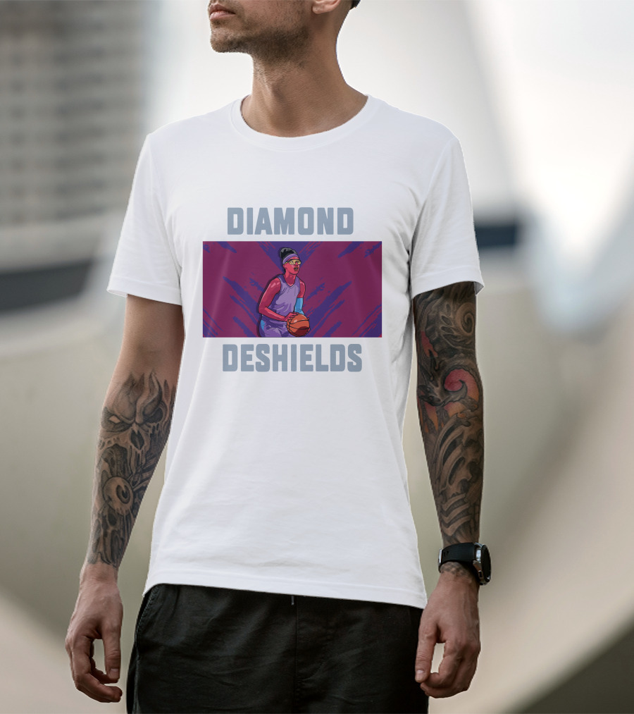 Diamond Deshields Basketball Player T-Shirt