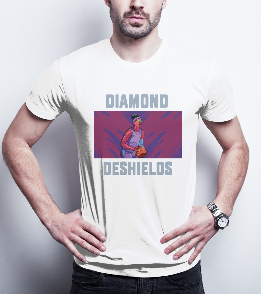 Diamond Deshields Basketball Player T-Shirt