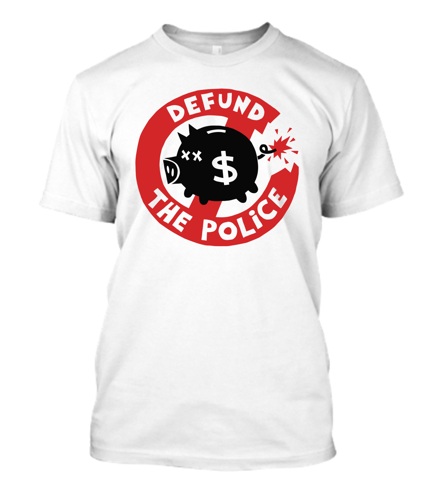 Defund The Police Piggy Bank Bomb Symbol #Endpoliceassociations T-Shirt