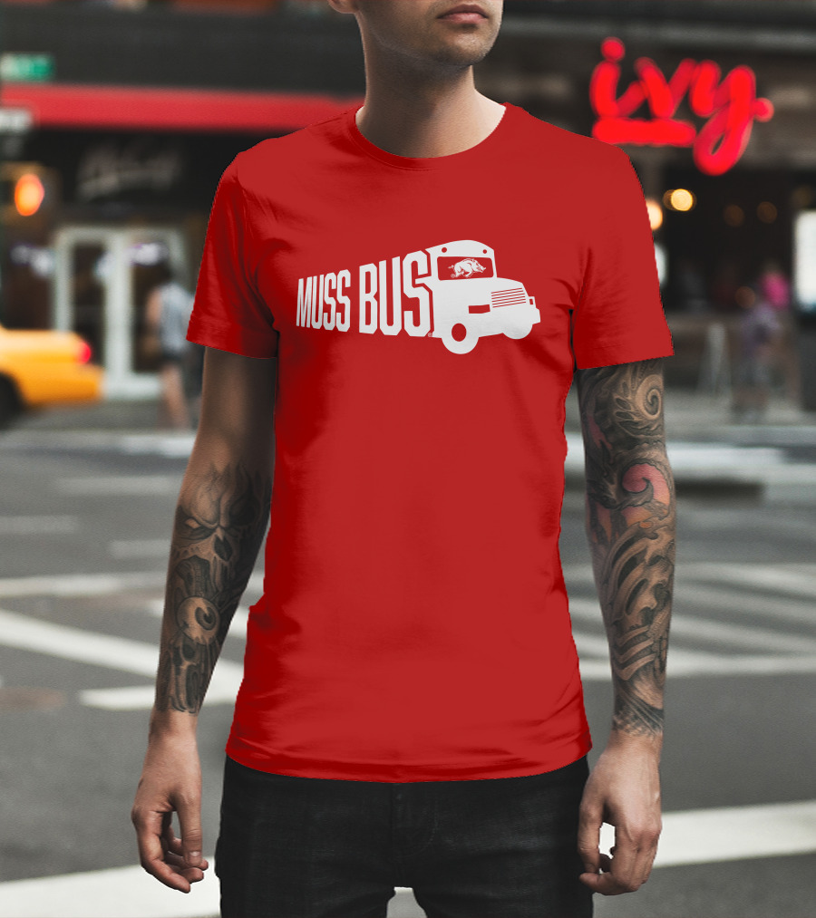 Muss Bus Eric Musselman Arkansas Razorbacks T-Shirt