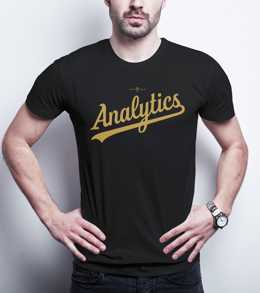 Rotowear Analytics Baseball Script T-Shirt