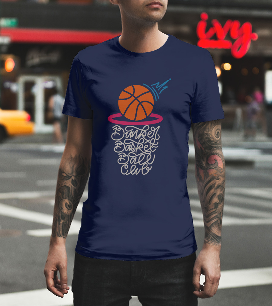 Bunker Branding Basketball Club Ball Net Script T-Shirt