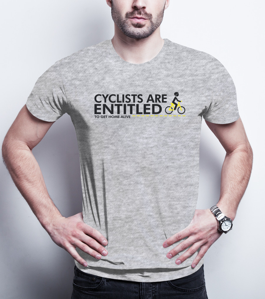Alison Tetrick Cyclists Are Entitled To Get Home Alive Flaxy Shop T-Shirt