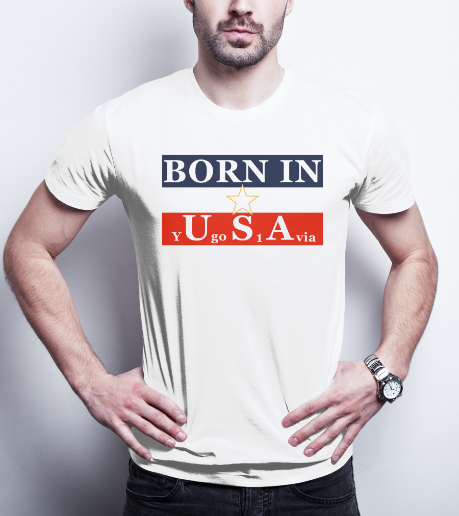 Born In USA Y Go 1 Via Neighbours Wifi T-Shirt