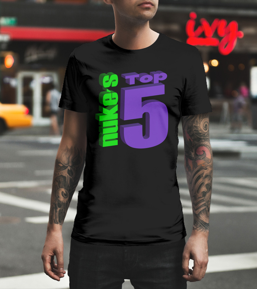 Nukestop5 Nuke's Top 5 Logo Merch T-Shirt