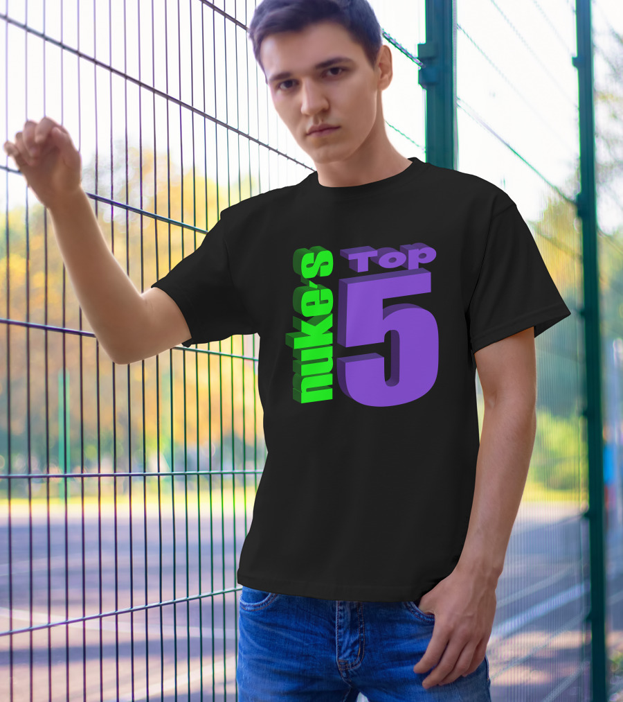 Nukestop5 Nuke's Top 5 Logo Merch T-Shirt