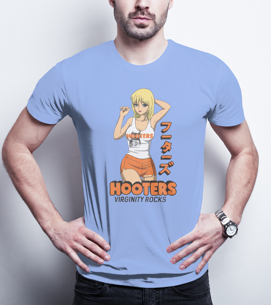 Hooters Anime Girl Virginity Rocks Danny Duncan T-Shirt
