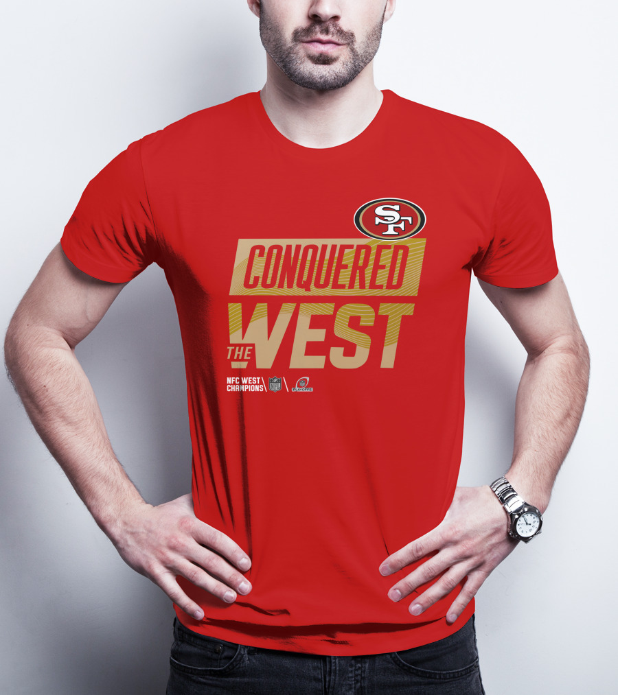 San Francisco 49Ers Conquered The West NFL Logo 49ers Shop T-Shirt