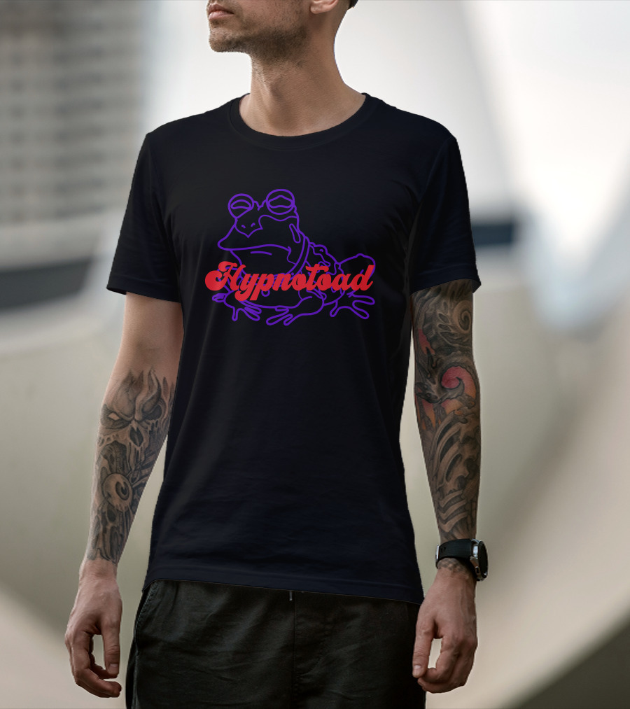 Hypnotoad Futurama Red And Purple Frog T-Shirt