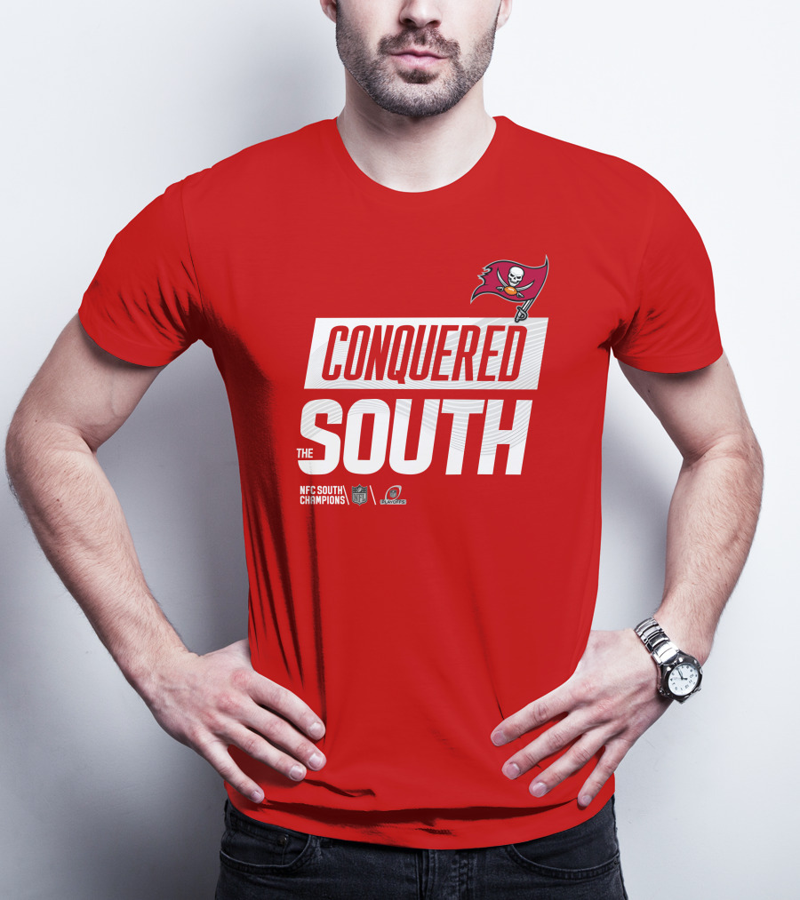 Tampa Bay Buccaneers Conquered South NFL Playoffs Shirt Red T-Shirt