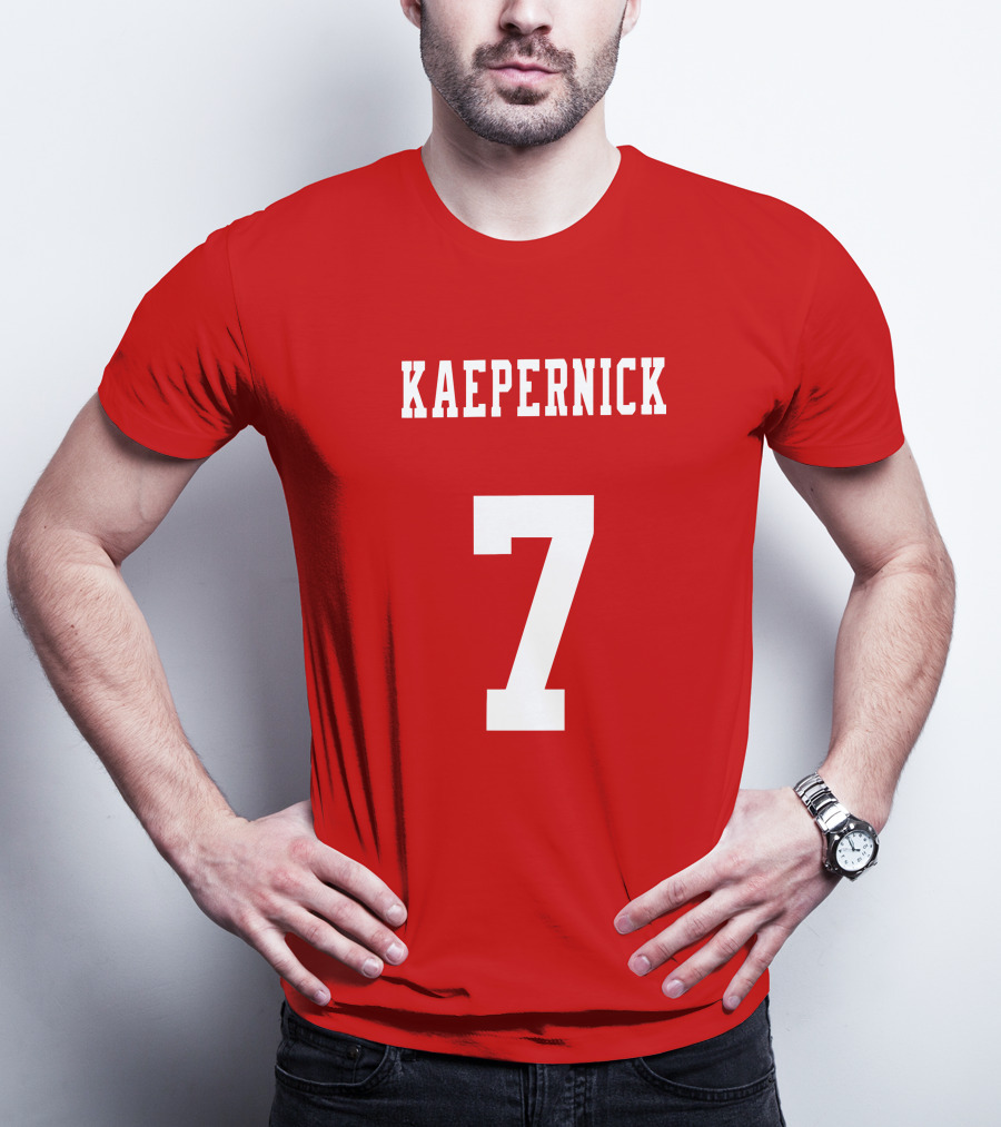 Kaepernick 7 Red Background Sports Jersey T-Shirt