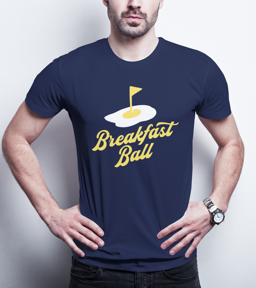 You Betcha Breakfast Ball Egg Golf Flag Crewneck T-Shirt