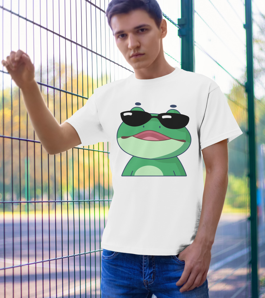 Boomerna Frog With Sunglasses T-Shirt
