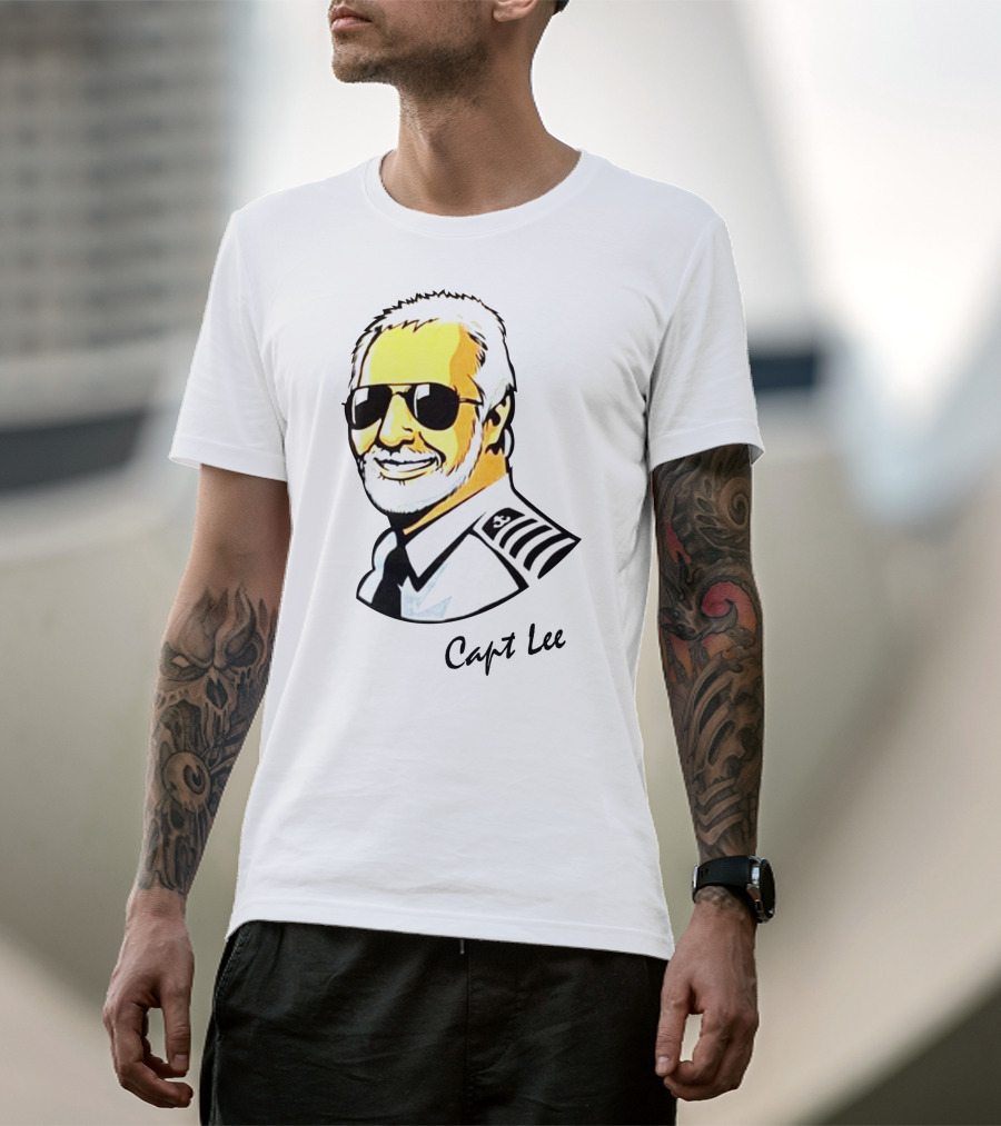 Capt Lee Sunglasses Captain Uniform T-Shirt