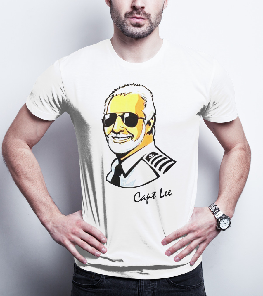 Capt Lee Sunglasses Captain Uniform T-Shirt