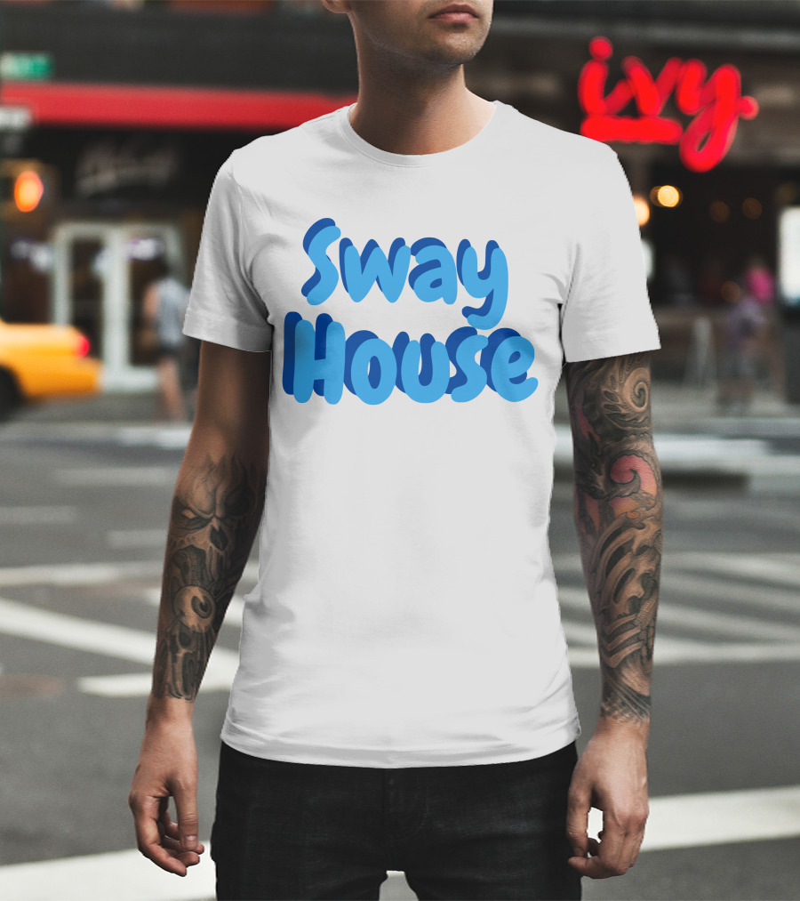 Sway House Bold Blue Text Merchandise T-Shirt