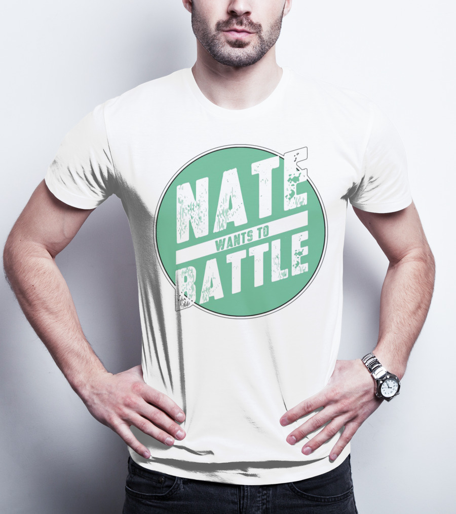 NateWantsToBattle Green Circle T-Shirt