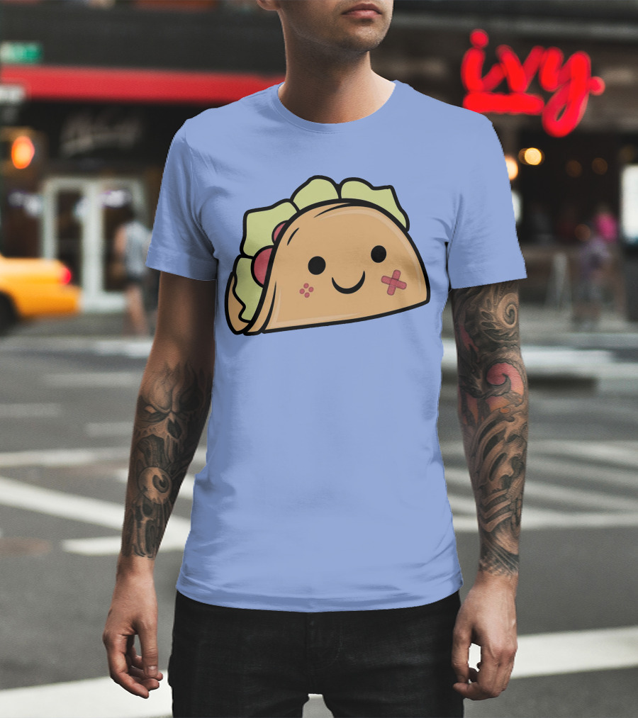 Kawaii Taco Cute Smiley Face Twent4tim Merch T-Shirt