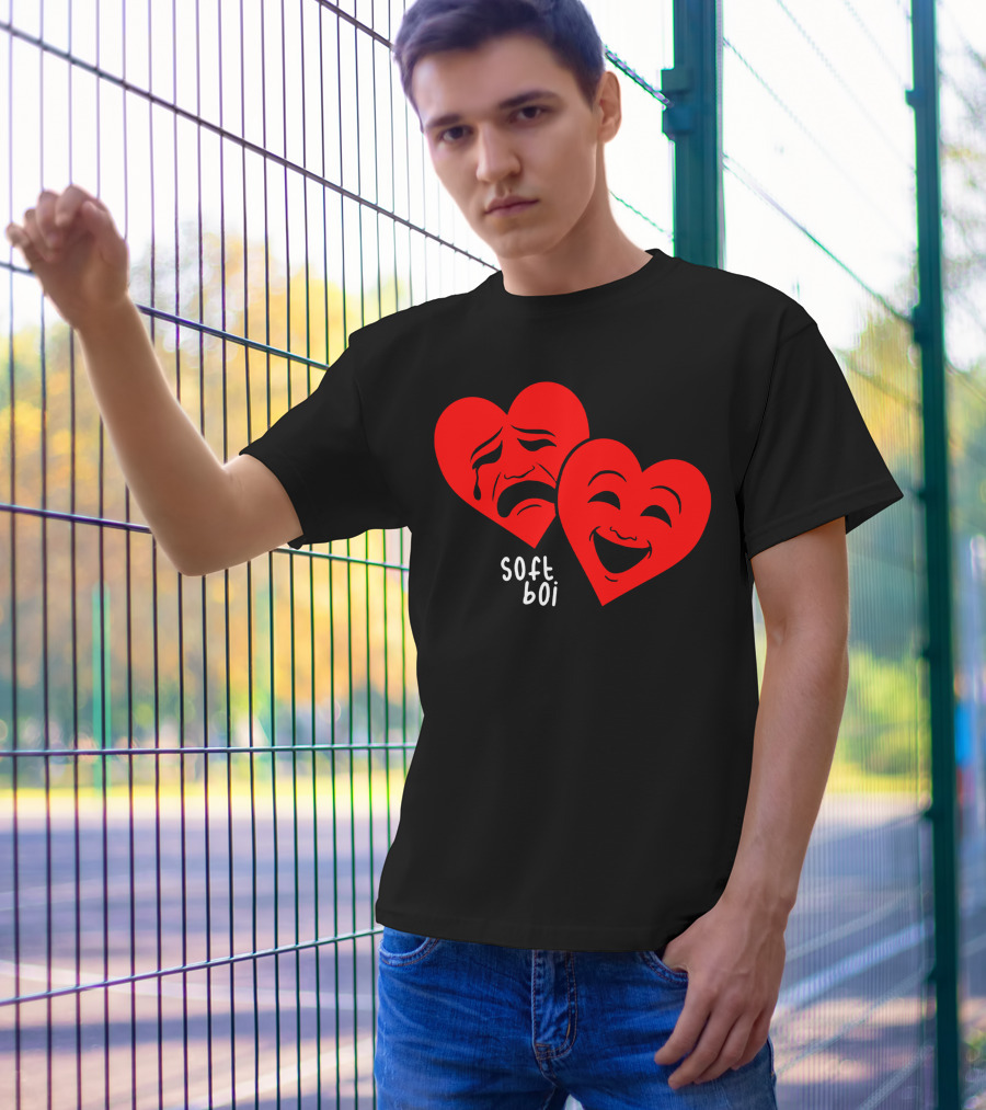 Soft Boi CrankGameplays Merch Heart Faces T-Shirt