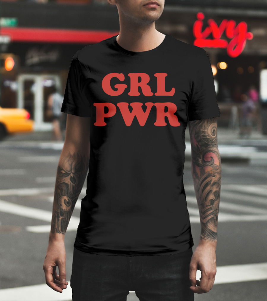 GRL PWR Bold Red Empowerment T-Shirt